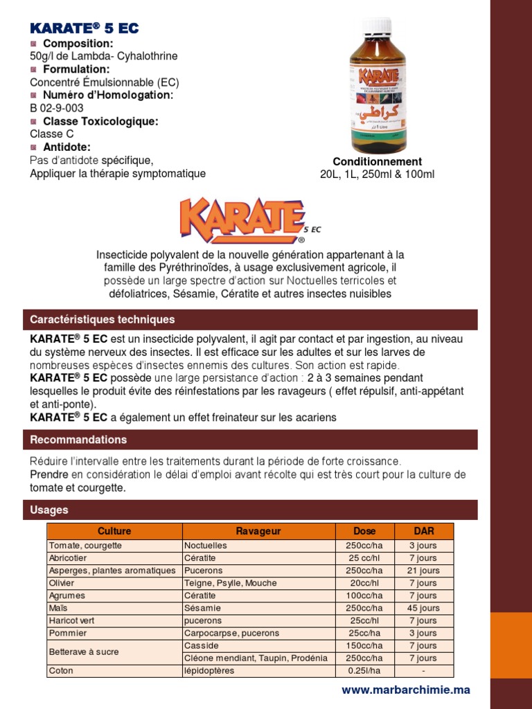 Fich TK Karate 5 EC | PDF | Insecticide | Agriculture