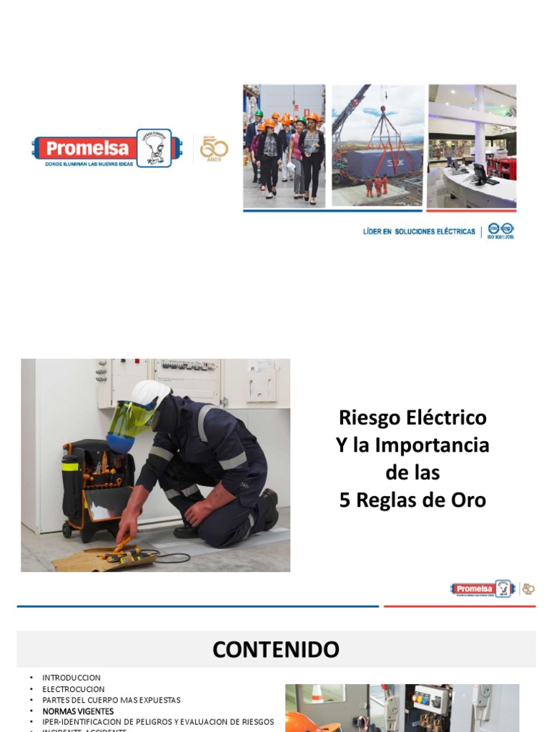 Riesgos Electricos Pdf Riesgo Electricidad