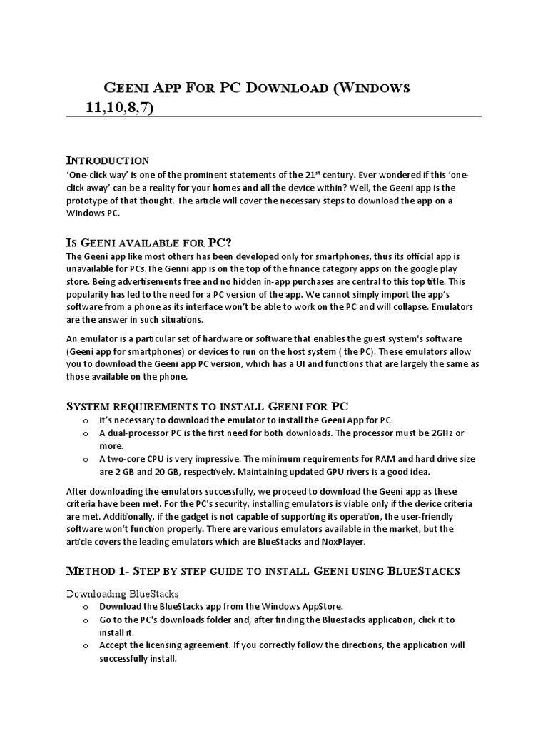 SAA2 - Geeni App For PC Download (Windows 11,10,8,7) | PDF | Mobile App ...