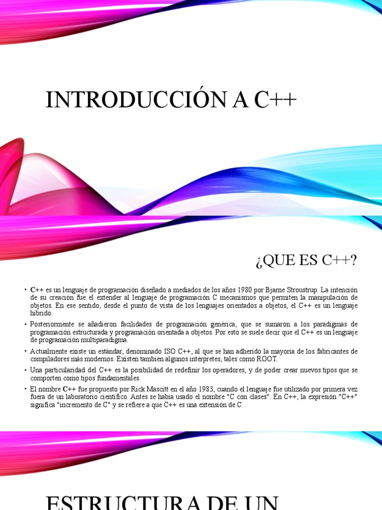 Introducción A C++ | PDF | C ++ | Ingeniería Informática