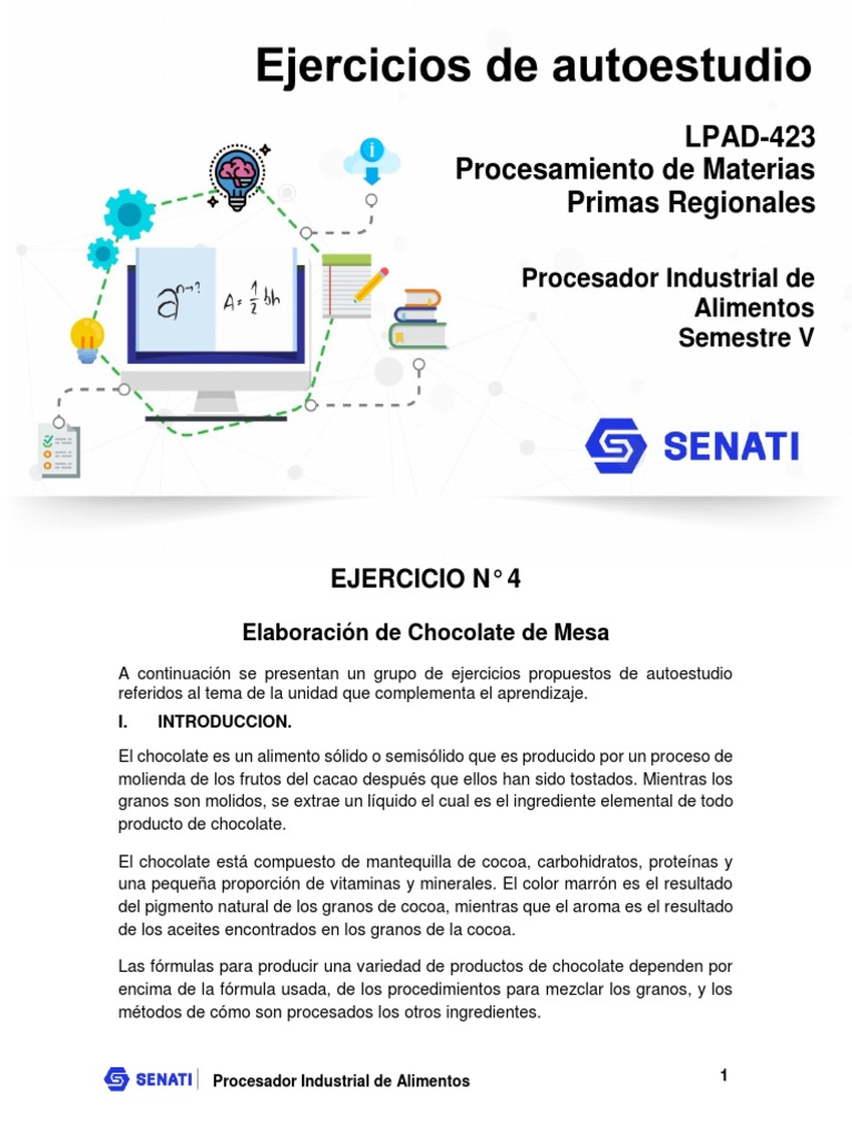 Lpad Lpad-423 Ejercicio T004 | PDF | Chocolate | Alimentos