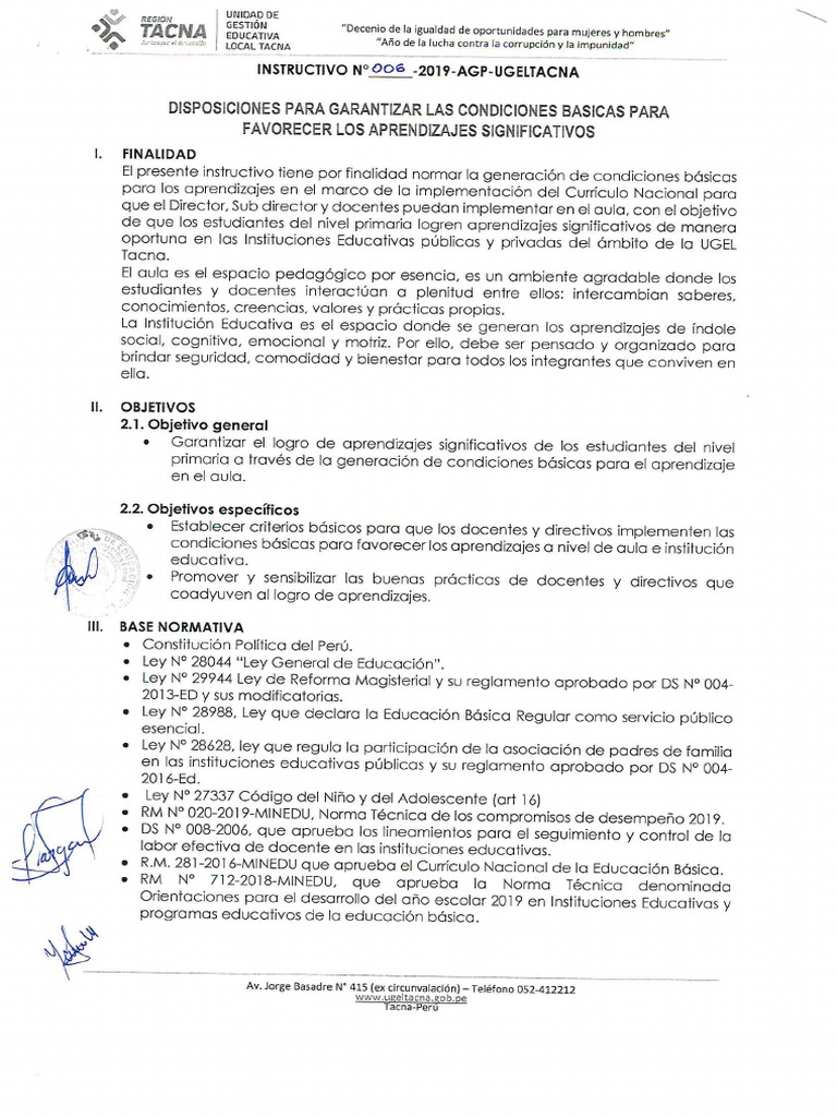 Ficha Caminata Pedagogica Instr - 006 - 2019-Ugelt | PDF