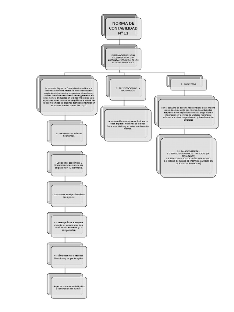 Mapa Conceptual 14 Normas Contables | PDF | Contabilidad | Estado ...
