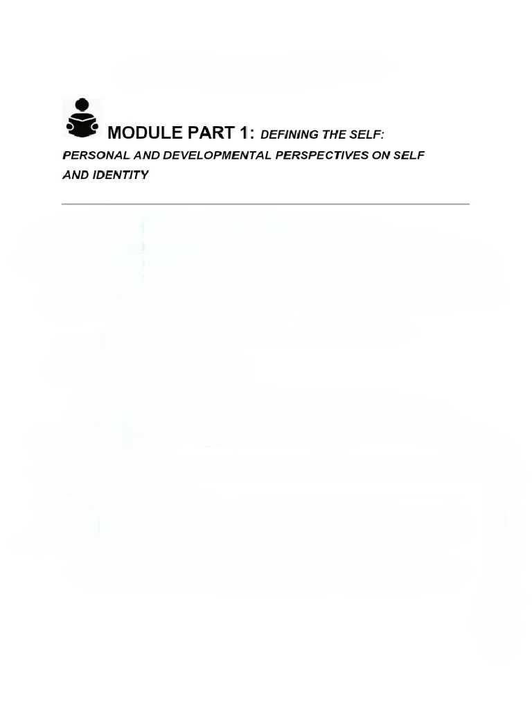 Understanding The Self Module 1-Unit 2 | PDF Understanding The Self Module 1-Unit 2 | PDF