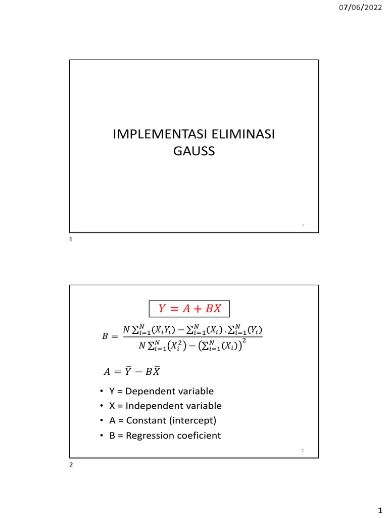 Implementasi Eliminasi Gauss | Download Free PDF | Applied Statistics ... Implementasi Eliminasi Gauss | Download Free PDF | Applied Statistics ...