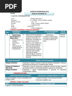 Sesion El Cuerpo Ciencia Segundo Grado | PDF | Aprendizaje | Evaluación