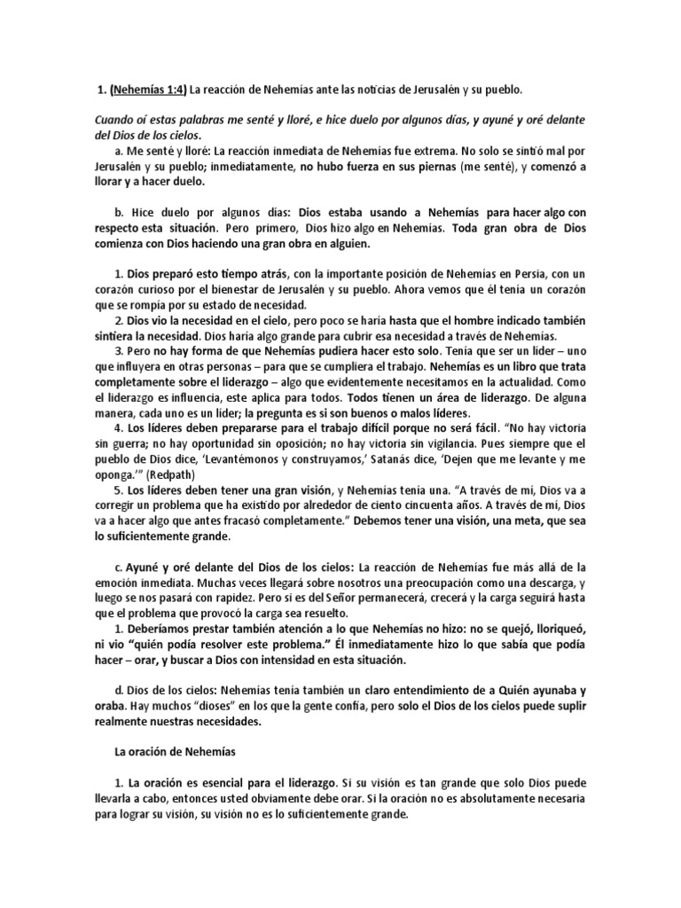 NEHEMIAS | PDF | Oración | Pecado