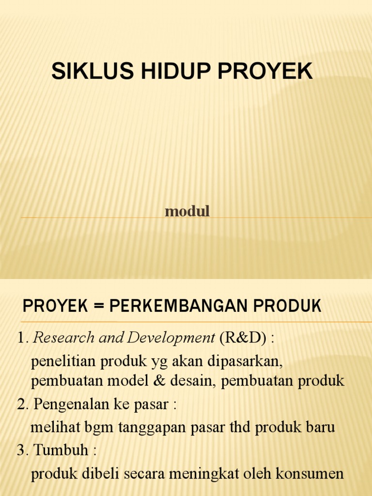 Siklus Hidup Proyek Materi3 Pdf