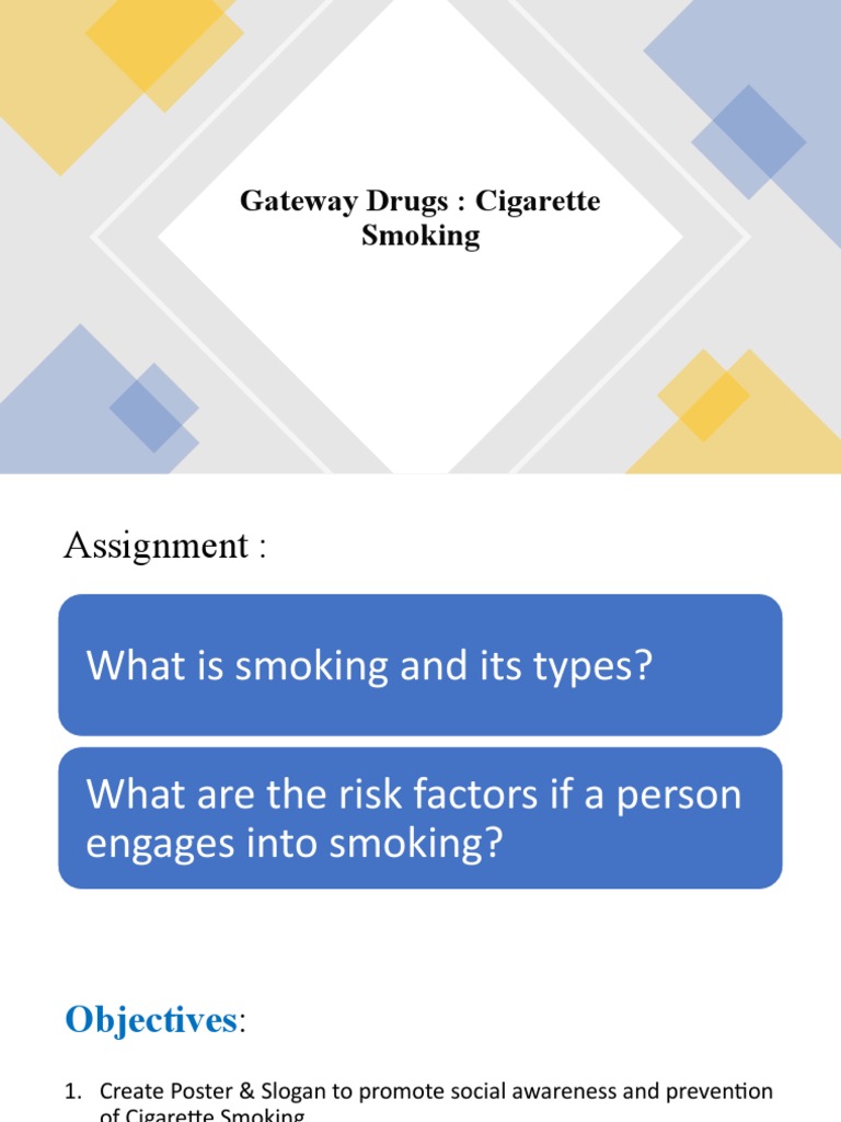 Gateway Drugs Presentation 2021 INSET | PDF | Cigarette | Tobacco Smoking