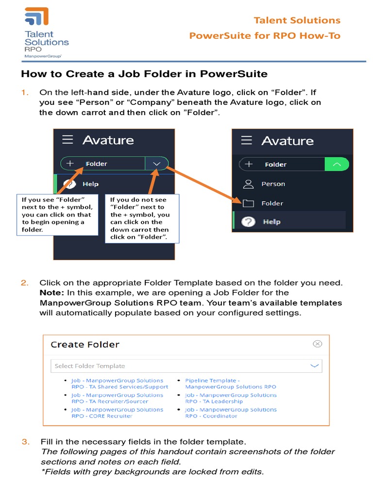 Create Job Folder in PowerSuite Guide | PDF | Computing | Software