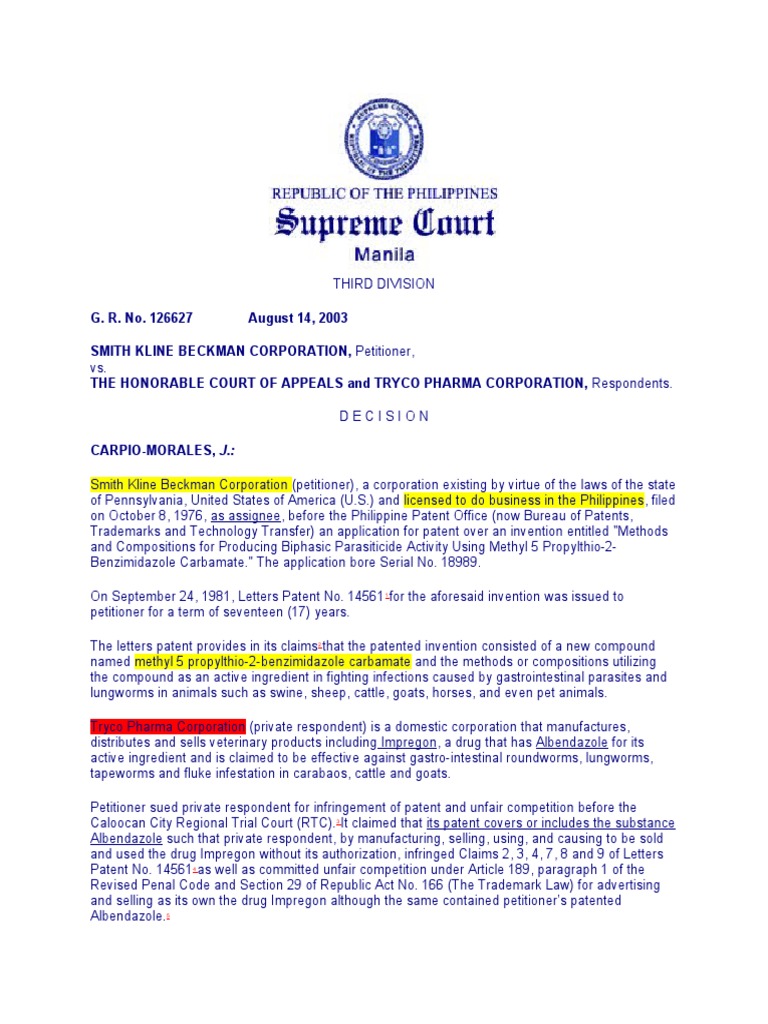 Smith Kline Beckman v. CA | PDF