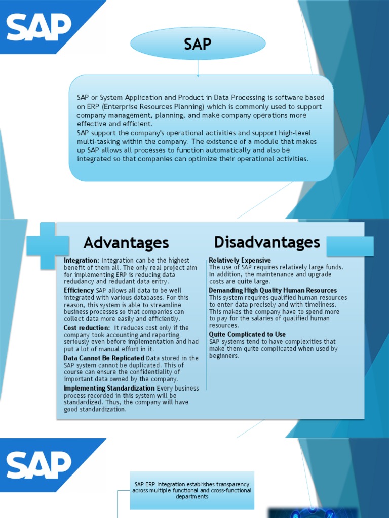SAP Software: Advantages and Disadvantages | PDF | Enterprise Resource ...