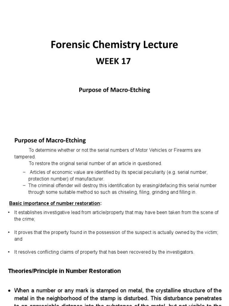 Forensic Chemistry Lecture 17 | PDF | Ink | Paper