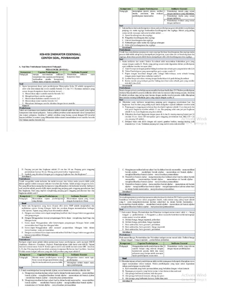 Soal AKG Matematika | PDF