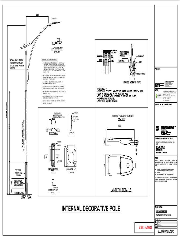 Internal Decorative Pole: Lantern Entry Spigot | Download Free PDF ...