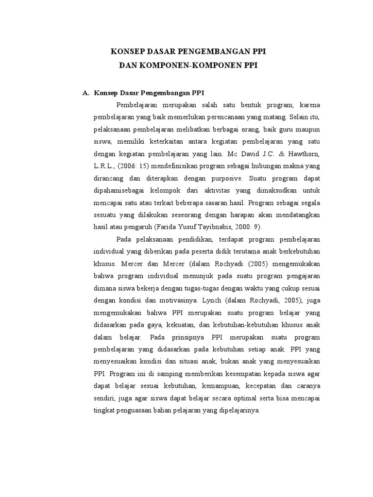 P 3 - Konsep Dasar Pengembangan PPI | PDF