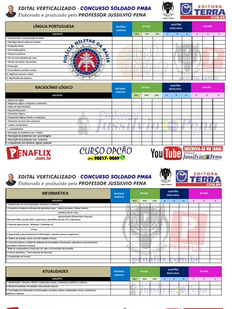Edital Verticalizado Pmba 2022 - 3 Correção | Download grátis PDF ...