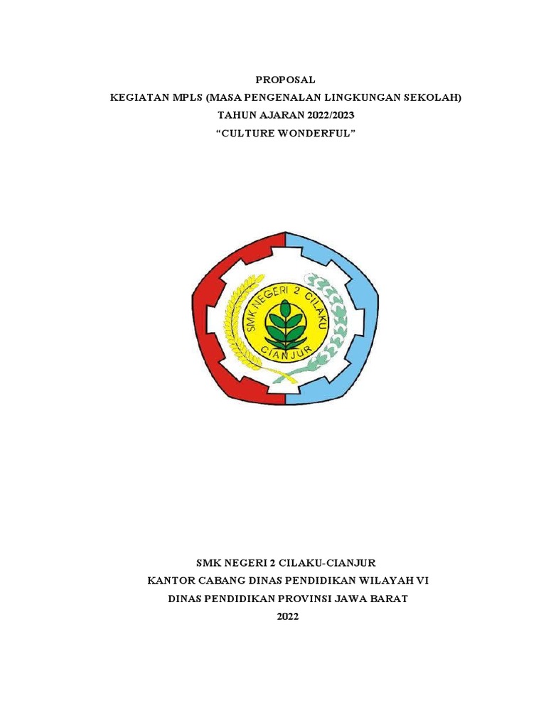 Proposal Kegiatan MPLS SMK 2022/2023 | PDF