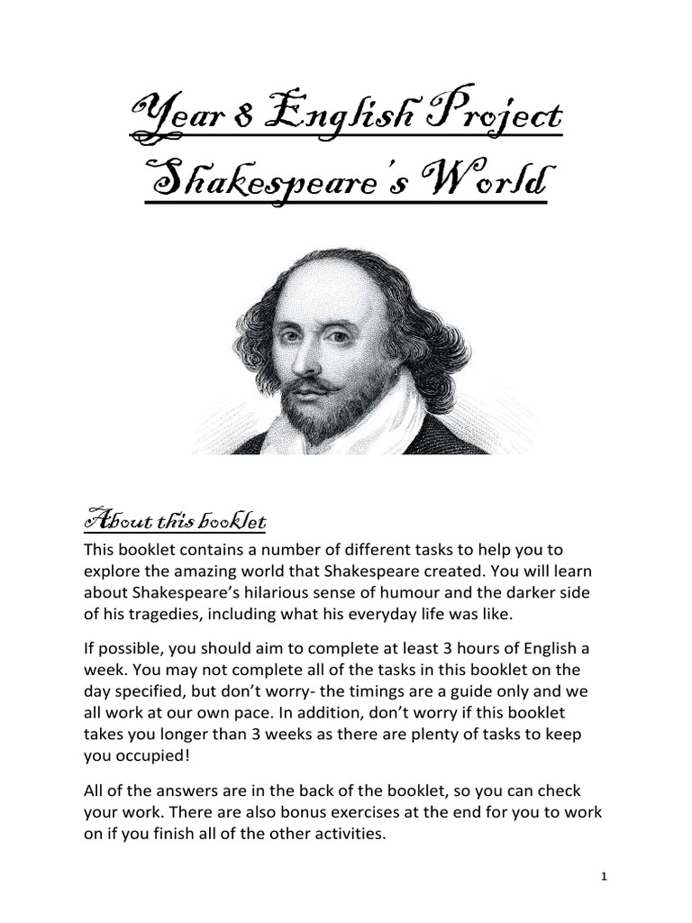 English Shakespeares World | PDF | A Midsummer Night's Dream | William ...
