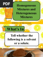 G6 Science Module 1 - Week 1 - Q1 - Mixtures | PDF | Mixture ...