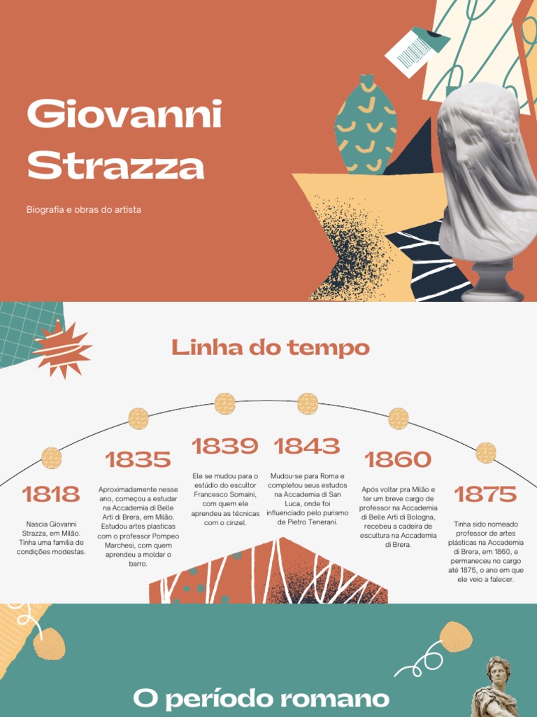 Biografia e Obras de Giovanni Strazza | PDF | Escultura | Milão