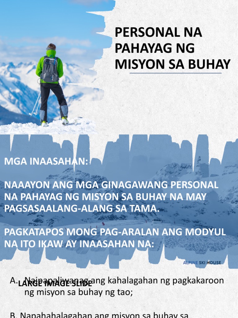 Misyon Sa Buhay, Com Teach Esp 7 | PDF