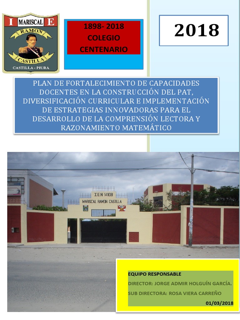 Plan de Capacitación MRCM 2018 | PDF | Educación primaria | Evaluación