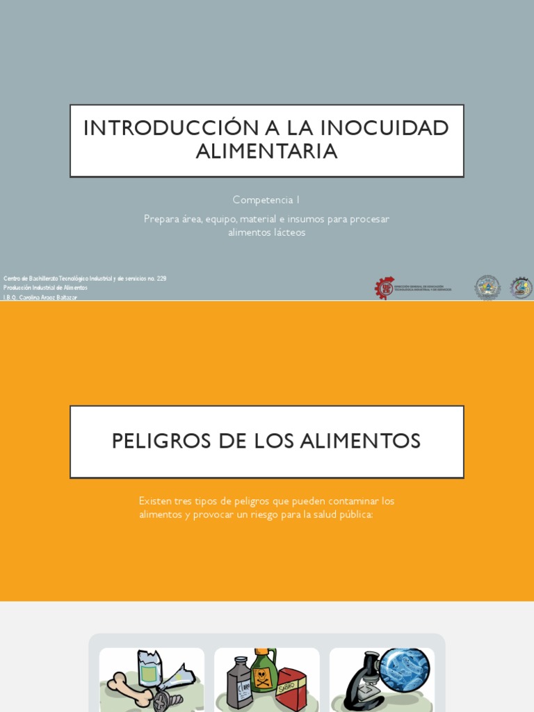 Inocuidad Alimentaria: Claves y Peligros | PDF | Alimentos | Infección