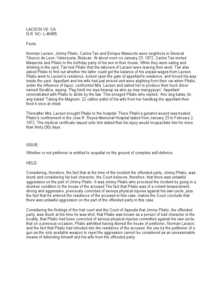 Lacson Vs CA | PDF | Government | Justice