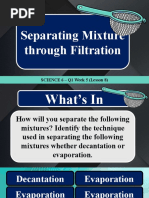 Mixture Separation Techniques Worksheet | PDF