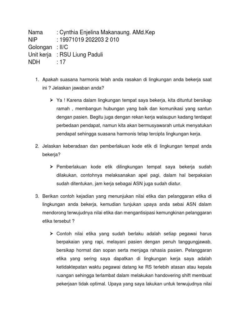 Tugas Harmonis Chynthia | PDF