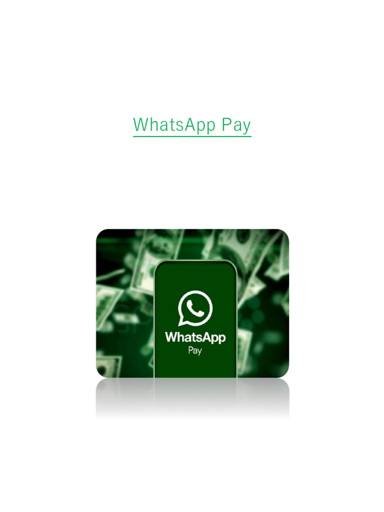 WhatsApp Pay: CBAP Project Analysis | PDF | Payments | Debit Card