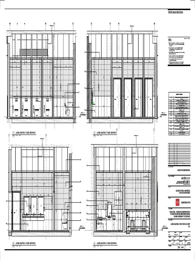 A-609-Ladies Ablution & Toilet Detail's (Sheet 22) | PDF | Tile ...