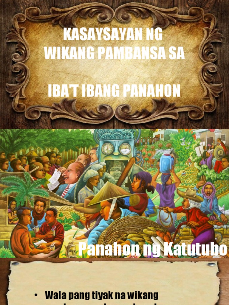 Kasaysayan NG Wikang Pambansa | PDF