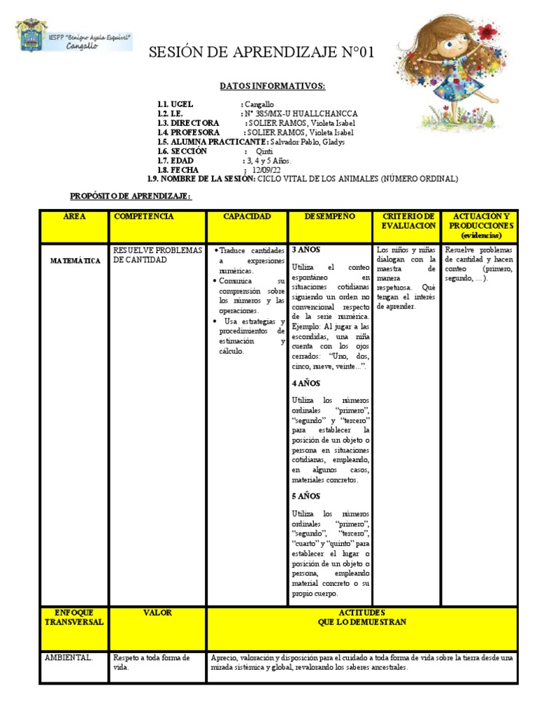 Aprendiendo Números Ordinales | PDF