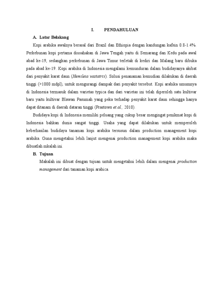 Makalah BTT Kopi Arabika | PDF