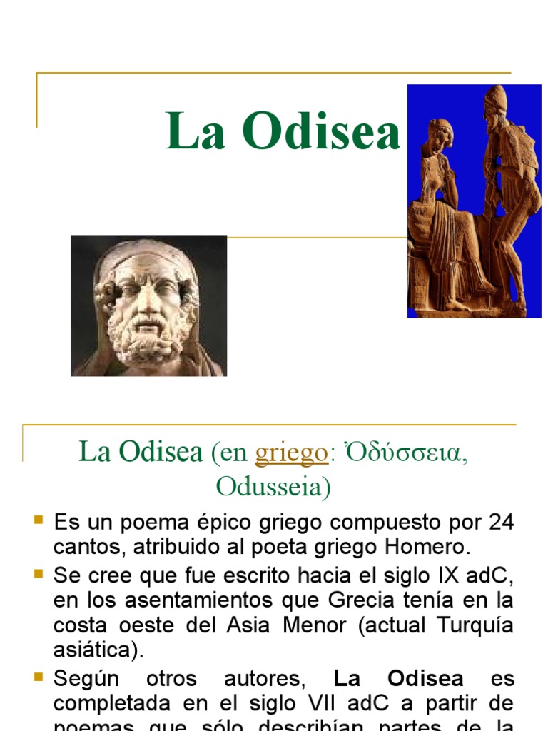 La Odisea Presentaciòn | PDF | Odisea | Odiseo