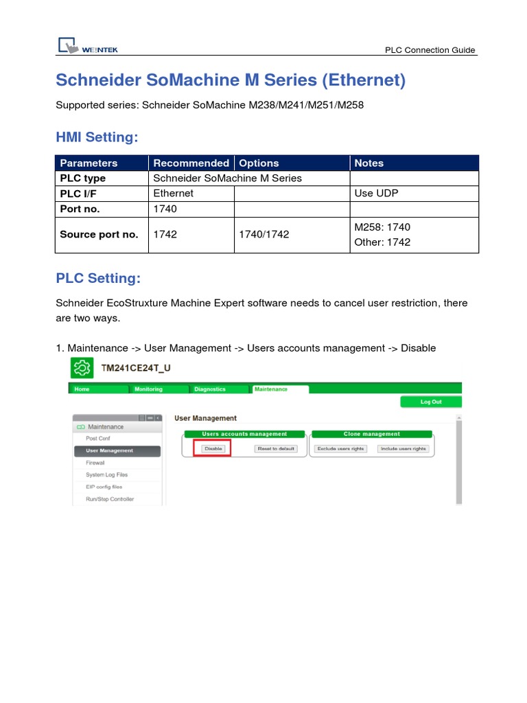 A Comprehensive Guide to Connecting the Schneider SoMachine PLC via ...