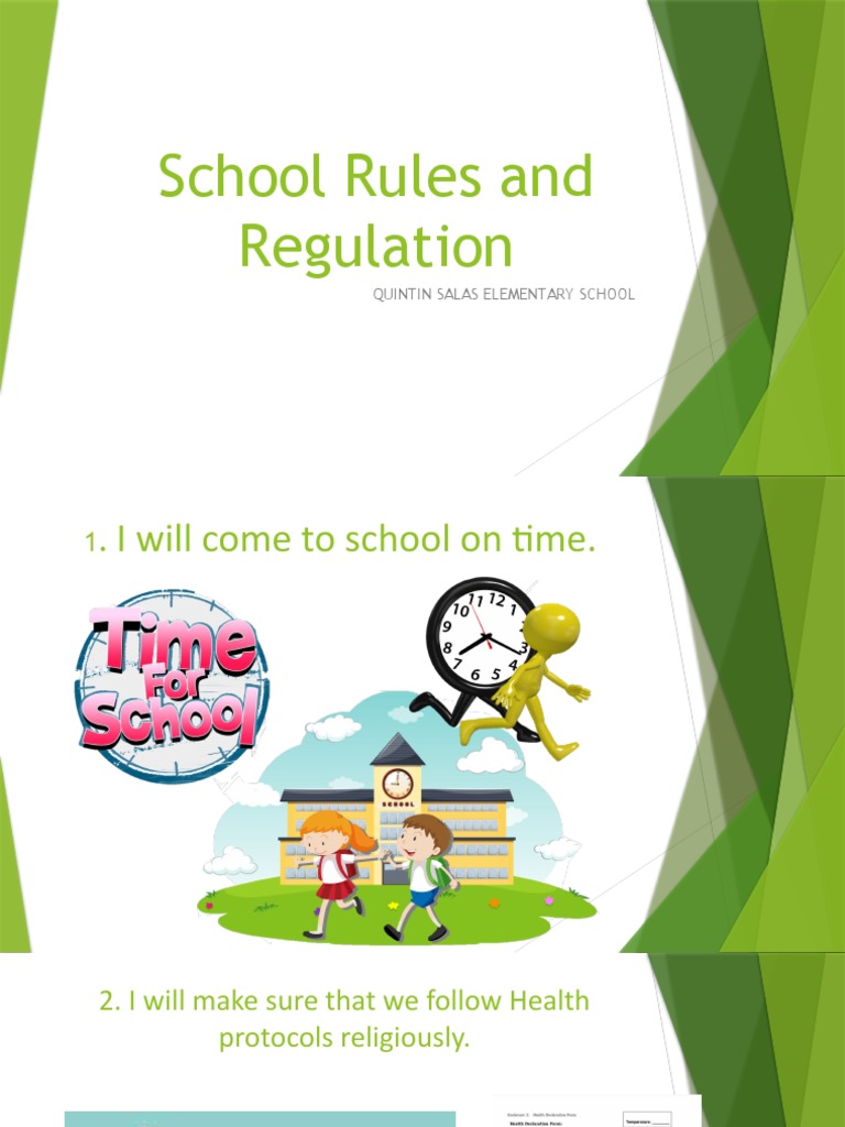 School Rules and Regulation | PDF