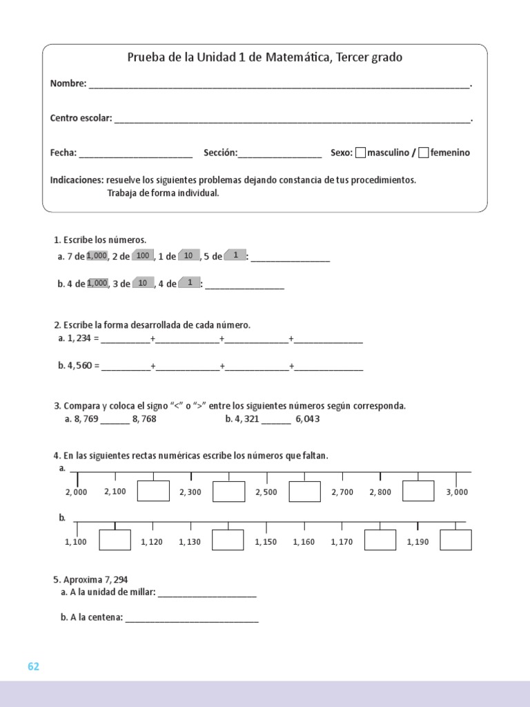 Pruebas 3.° Grado | PDF | Perpendicular | Matemáticas