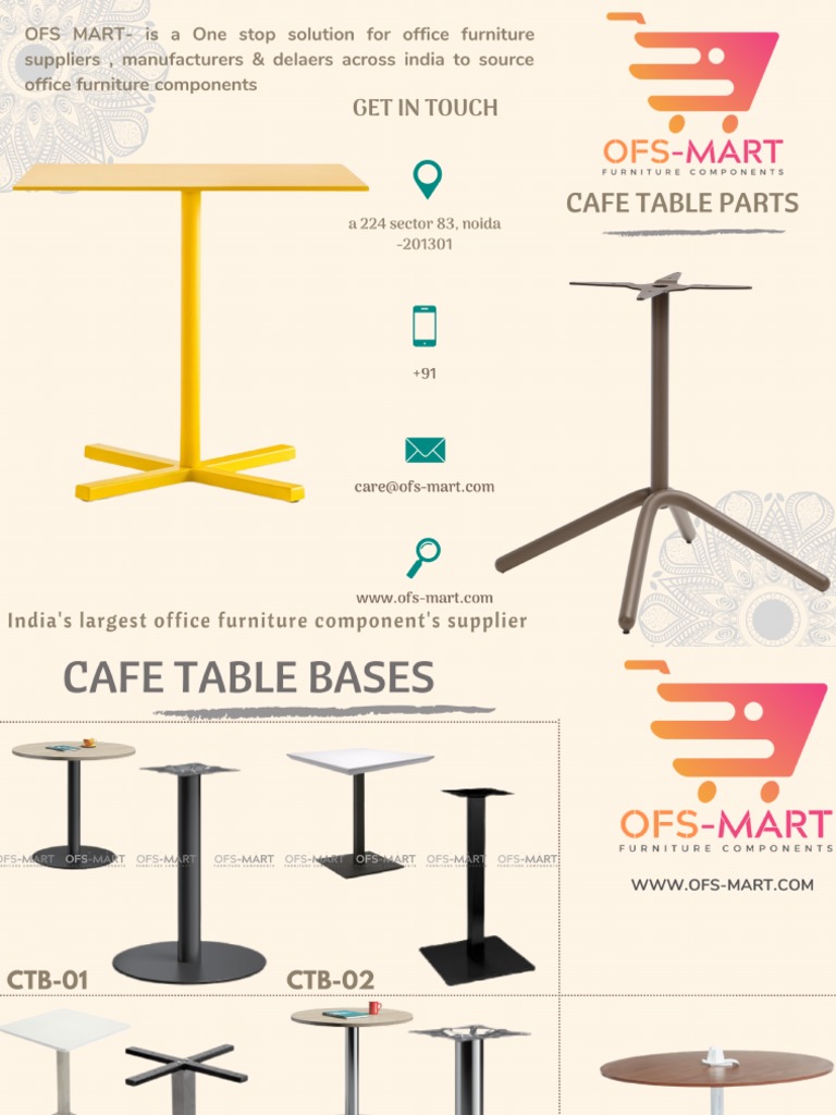 OFS MART CAFE TABLE BASES Brochure | PDF