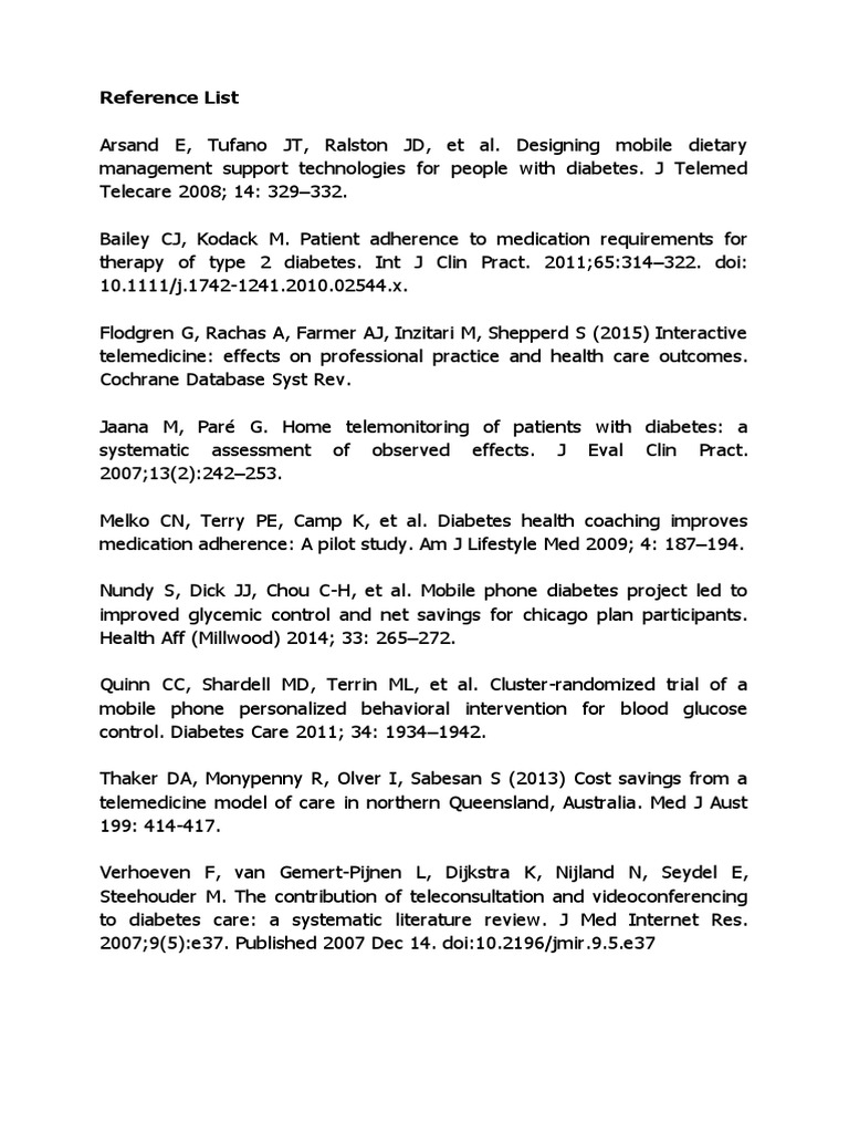 Reference List | PDF