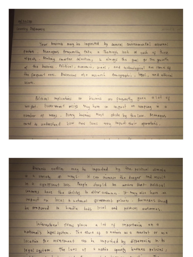 Country Differences | PDF