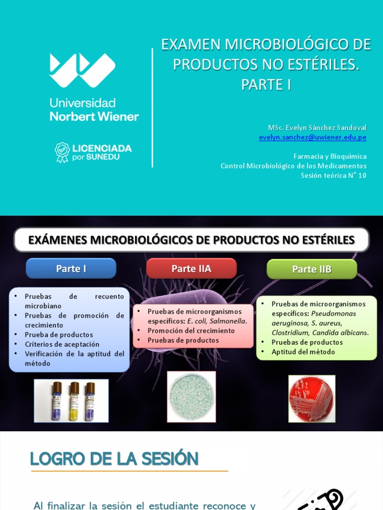 Control Microbiológico en Productos No Estériles | PDF | Microorganismo | Microbiología