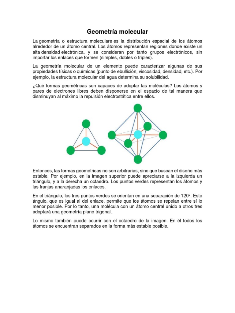 Geometría Molecular | PDF