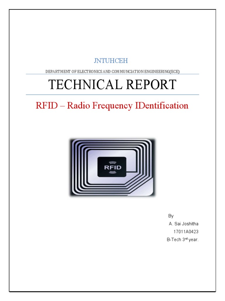 Report On RFID | PDF | Radio Frequency Identification | Radio