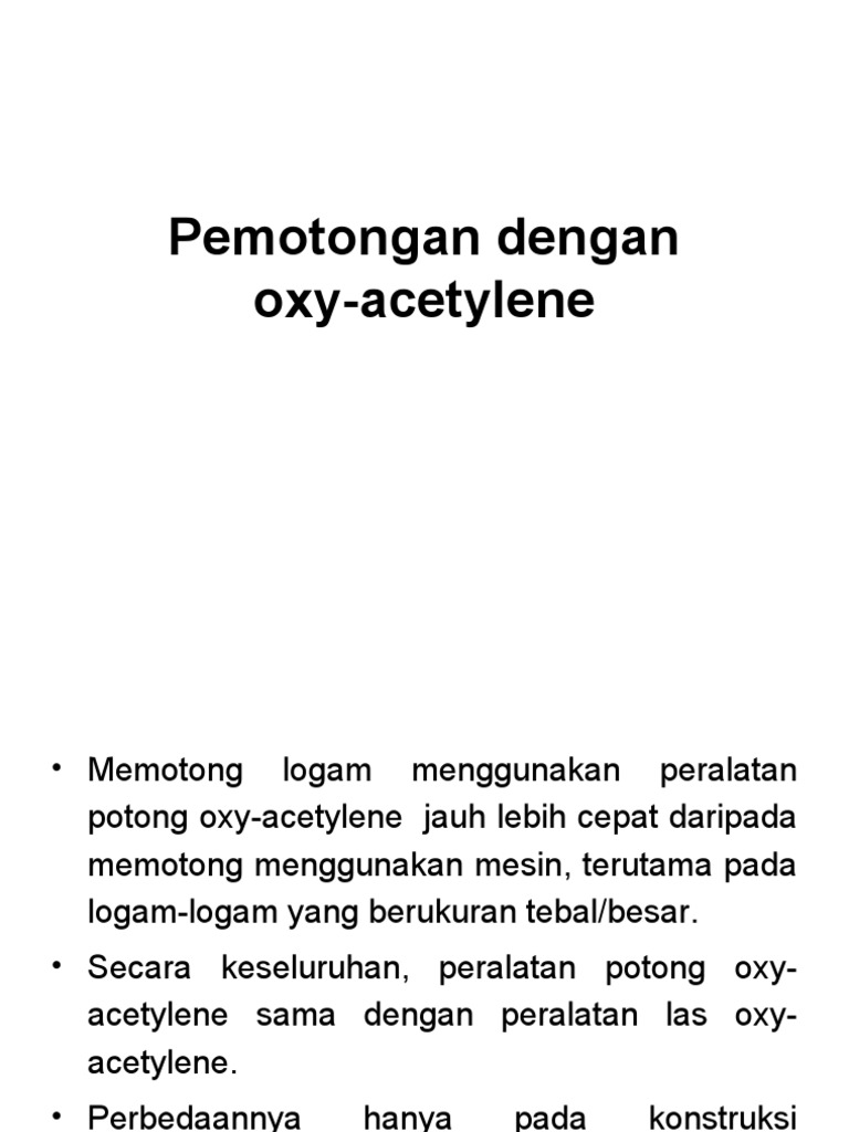 Pemotongan Dengan Asetilin | PDF