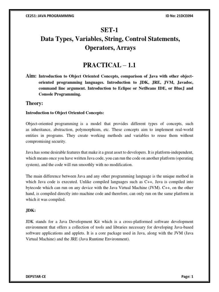 21dce094 Java Pracfile Pdf Java Programming Language Java Software Platform