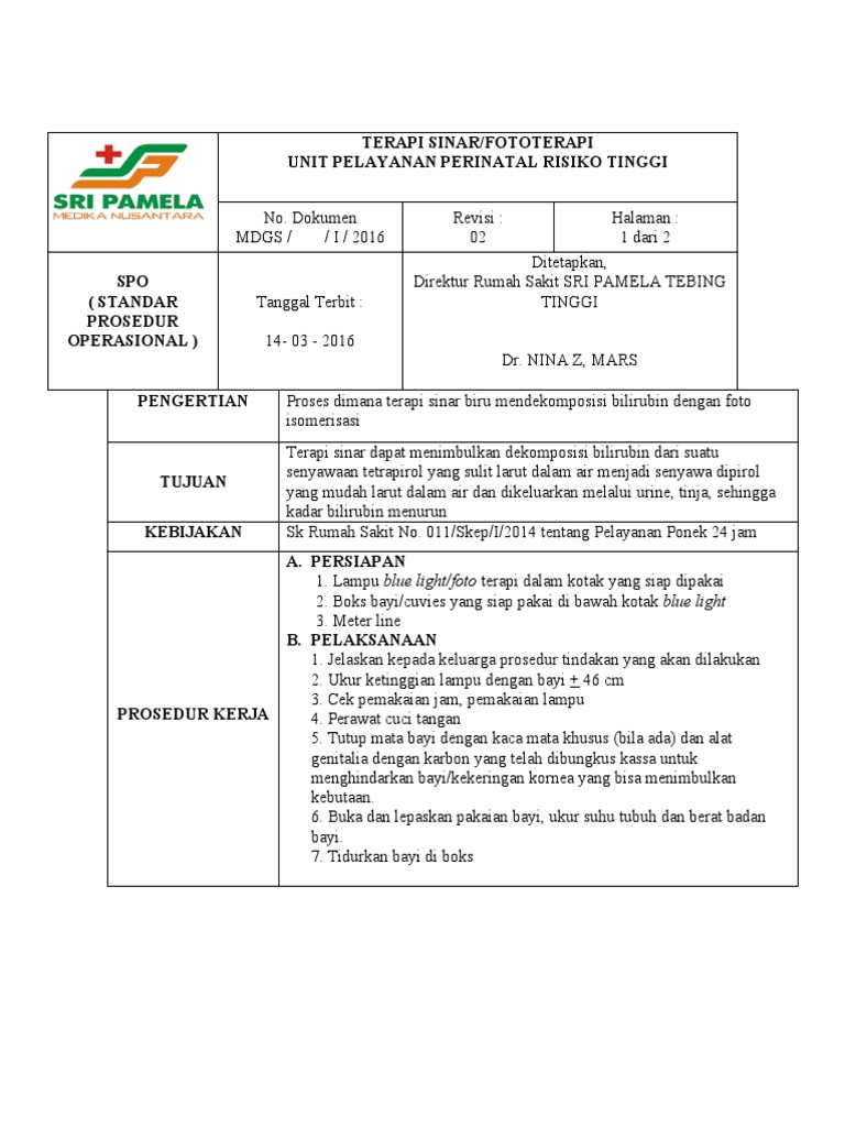 Terapi Sinar Fototerapi - Ok | PDF