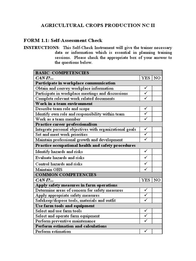 Determine Trainees Training Requirements | PDF | Occupational Safety And Health | Plant Nursery